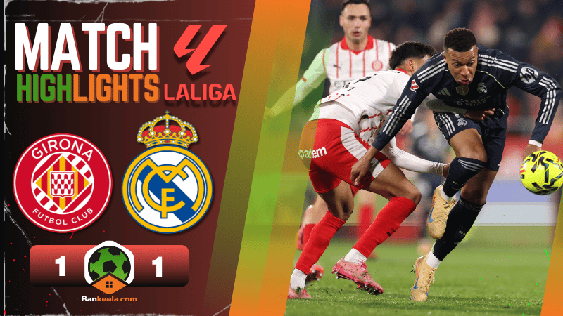 ไฮไลท์บอลลาลิกา คิโรน่า 1-1 เรอัล มาดริด วันนี้ 1/12/68 - บ้านกีฬา